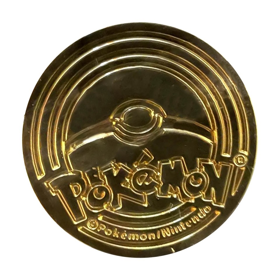 Pokemon TCG Card Game Commemorative Coin Charizard Gold Metal Coin ...