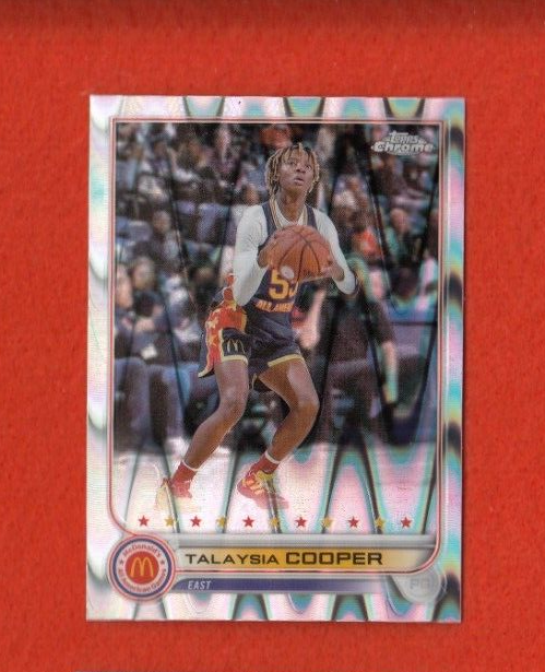 2022 Topps Chrome McDonald's All American Talaysia Cooper RayWave ...