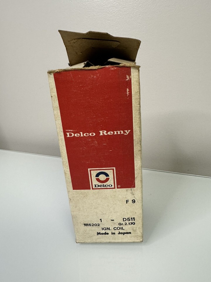 1115202 NOS Delco Remy D511 Ignition Coil 1965-1967 C2 Corvette New In ...