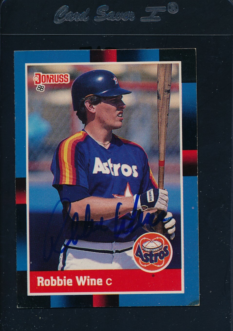 1987 Donruss #508 Robbie Wine Astros Signed Auto *24517 | eBay