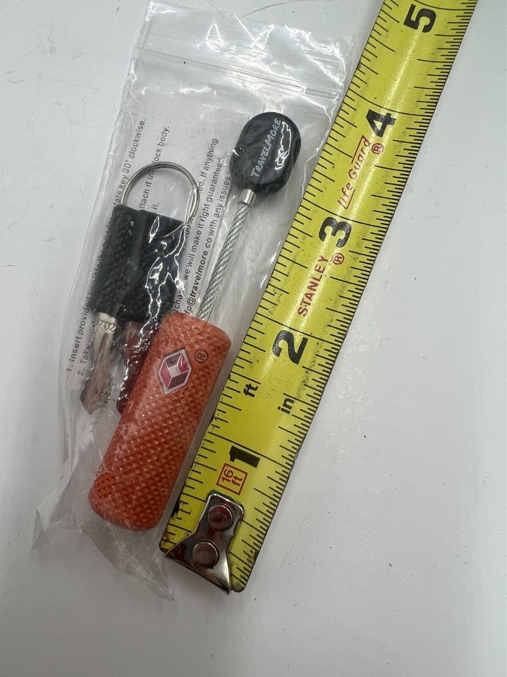 Pack of 4 - Luggage Locks and Keys for Travel - Flexible Ultra Secure ...