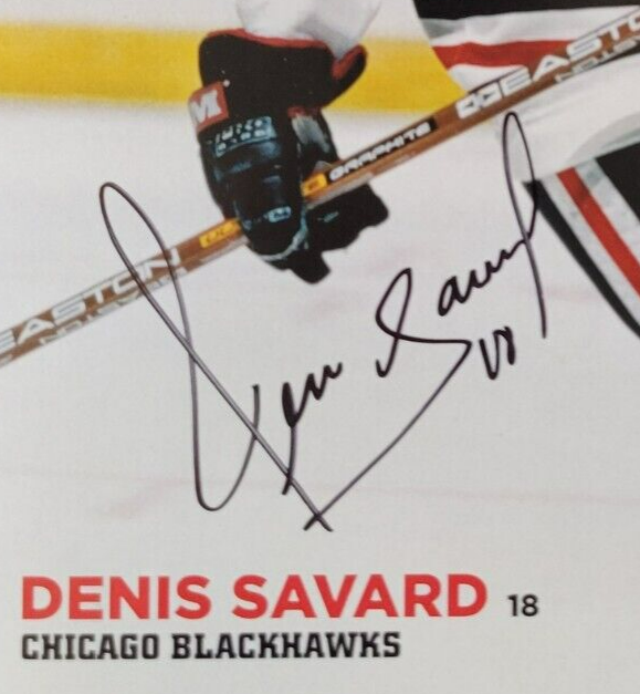 Denis Savard Chicago Blackhawks Autographed Signed 8X10 Photo Picture ...