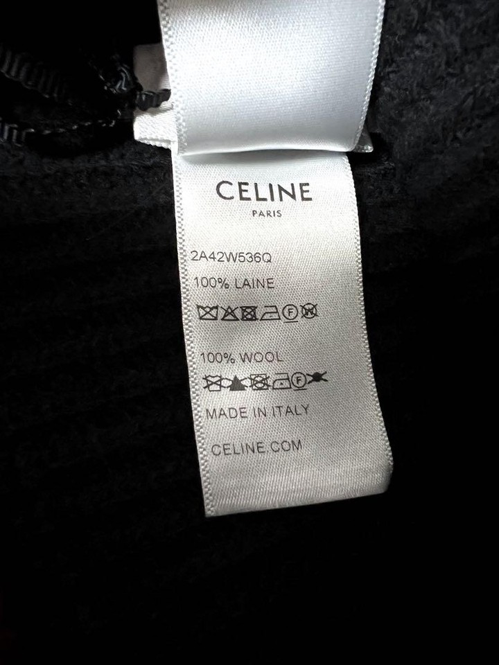 Brand New with Tags and Receipt Copy CELINE Studded Logo Knit Hat ...