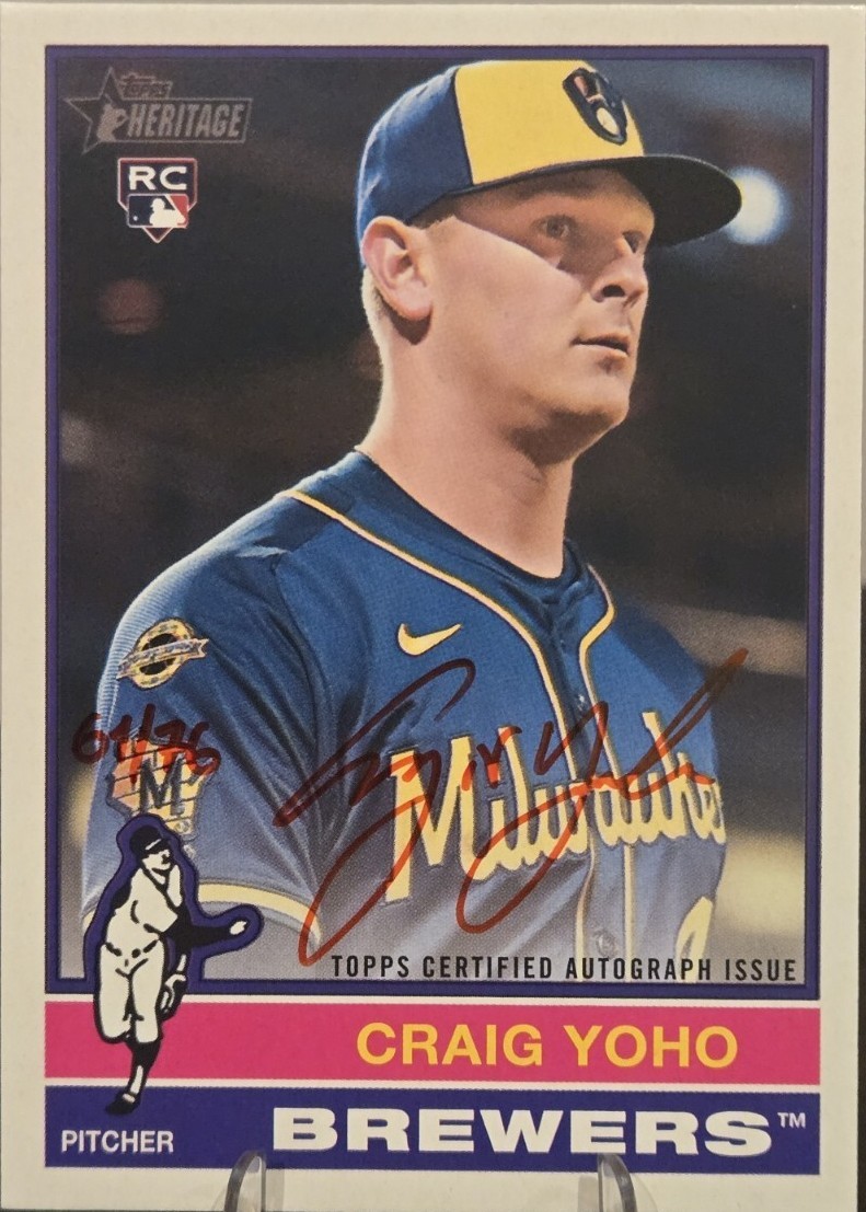 2025 Topps Heritage High Number - Real One Autographs Craig Yoho #ROA ...