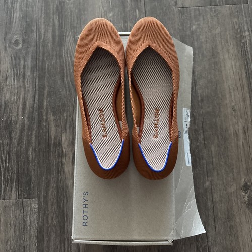 Rothy's Shoes SIZE 8 Rust Orange THE FLAT Great Autumn Color! | eBay