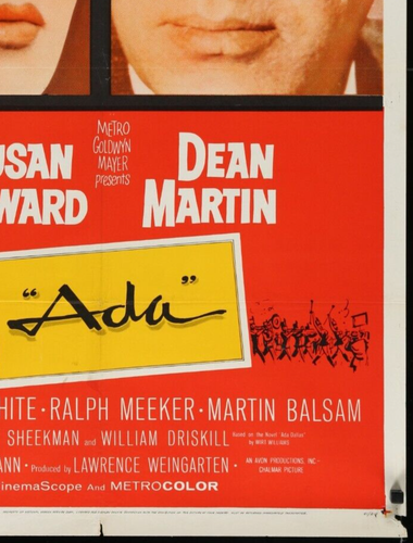 Ada (1961) original movie poster - Susan Hayward - Dean Martin | eBay
