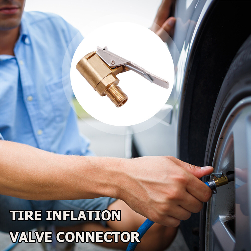 Car Pump Valve Clamp Connector Tire Air Chuck Clip Adapter for ...