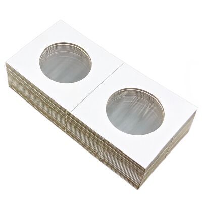 25 2x2 Guardhouse Half Dollar Coin Holders Mylar Cardboard Storage 50 ...