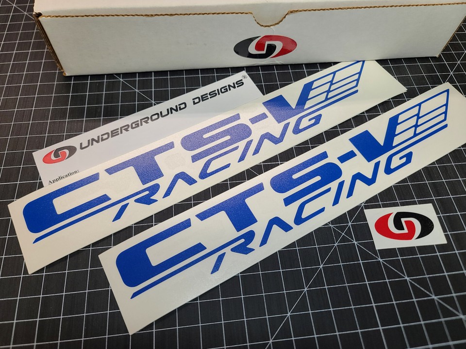 CTS-V Decals (2pk) Racing Fender Stickers For Supercharged Cadillac ...