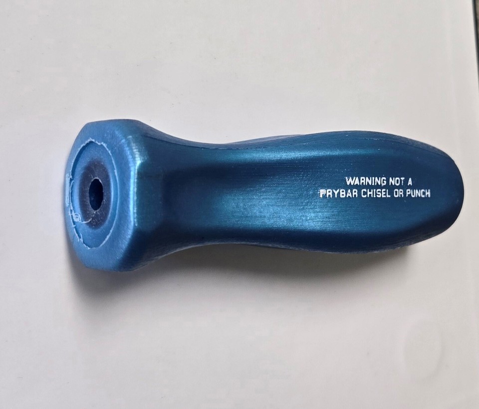 SNAP-ON TOOLS 3.75" PEARL BLUE REPLACEMENT HARD PLASTIC ACETATE HANDLE ...