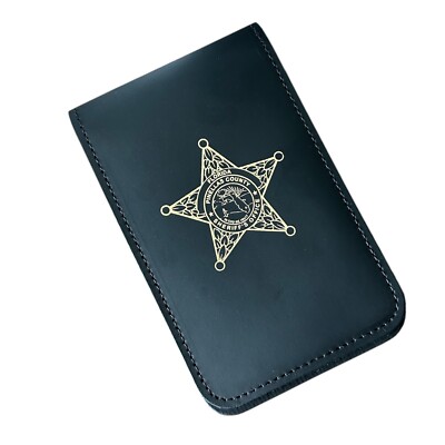 Personalized Florida Sheriff Badge Leather Notebook Cover Note Pad Whip ...