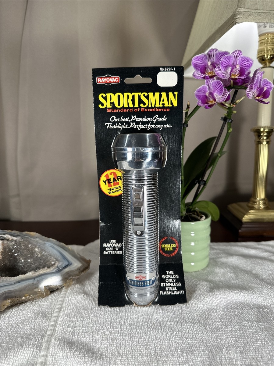 Vintage Ray Ovac Flashlight EverActive Basic Line EL 40 Handheld LED