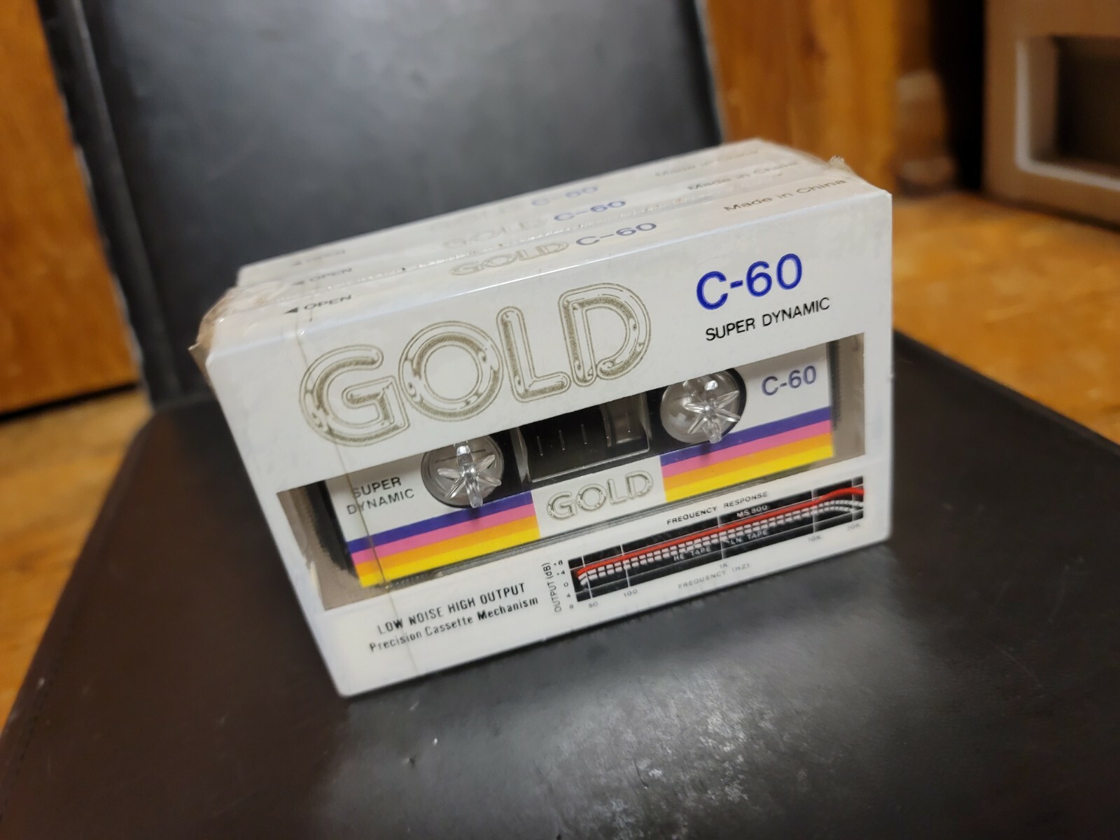 Gold C-60 blank Cassette tapes 3 pack NIP Sealed VTG high output Blank ...