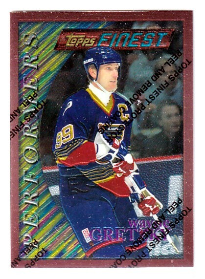 1995-96 Topps Finest #5 Wayne Gretzky BRONZE - St. Louis Blues - SET ...