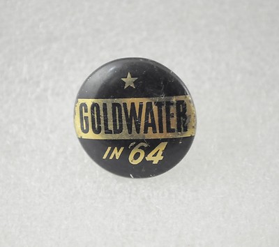 Vintage Goldwater in '64 Pinback Button | eBay
