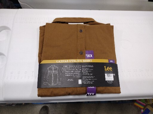 Lee Men's Premium Select Classic Fit Canvas Utility Button Down Shirt ...