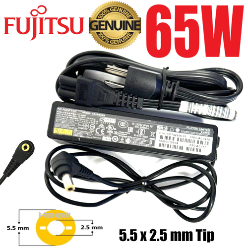 OEM Fujitsu Lifebook T731 T732 T730 Notebook 65W AC Adapter Charger 5 ...