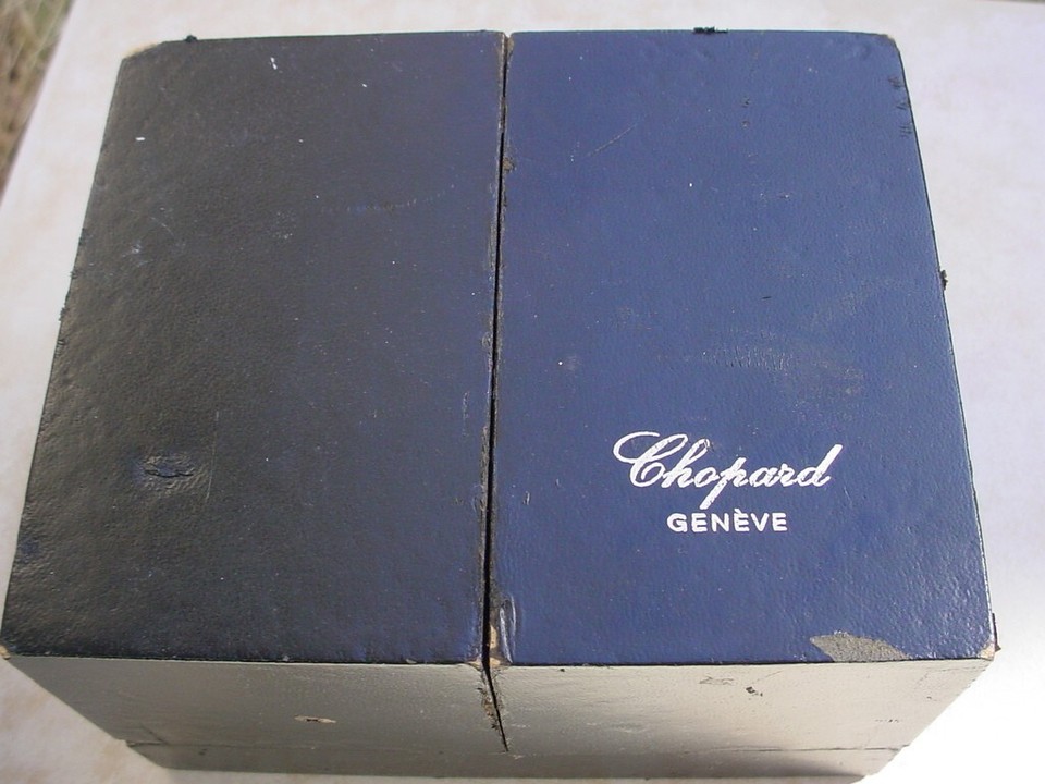 Fabulous Vintage Ladies Chopard 18K Gold, Lapis Dial, w/ Original Box ...