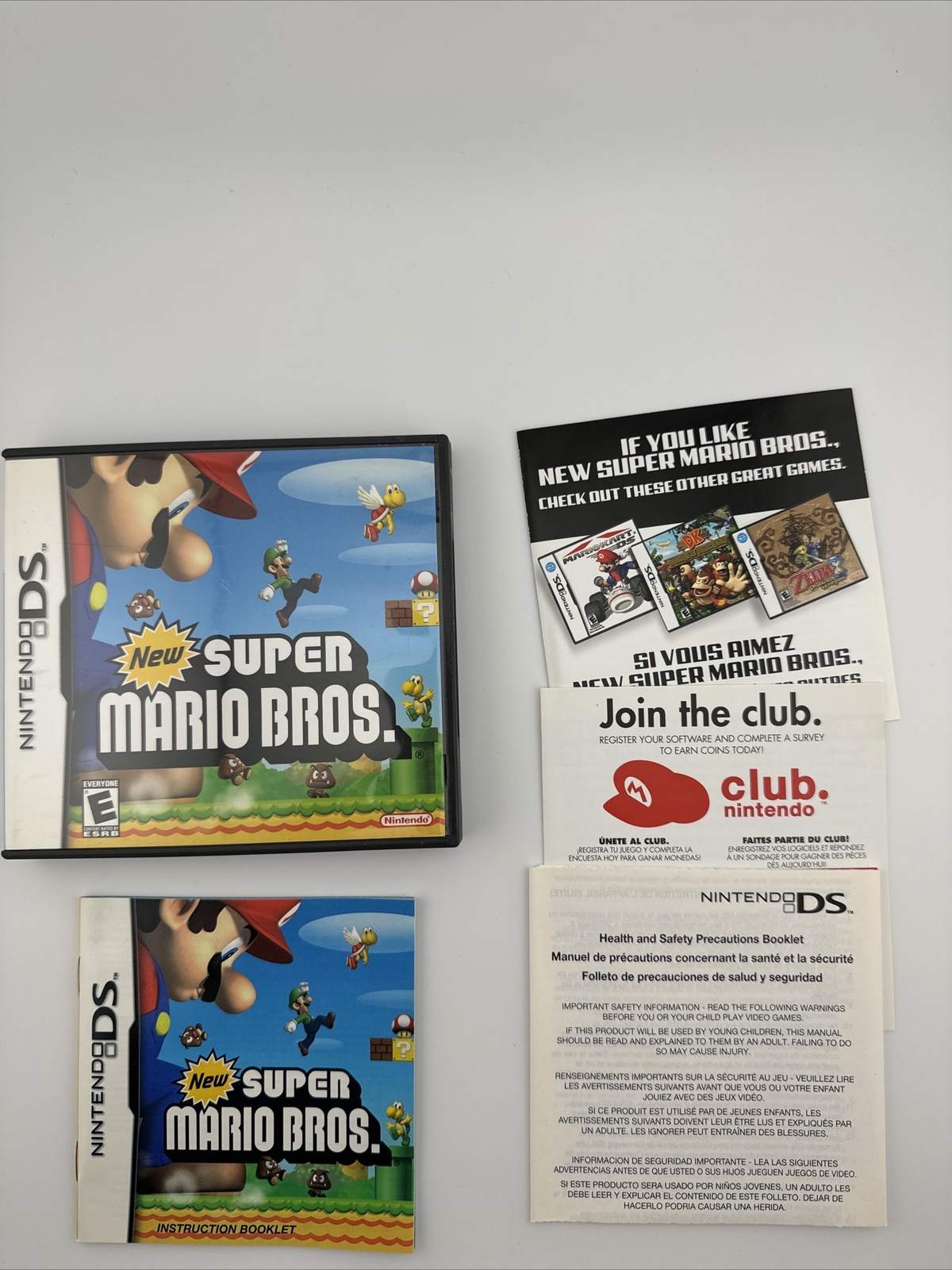 New Super Mario Bros. (Nintendo DS 2006) Lite DSi XL 3DS 2DS Case ...