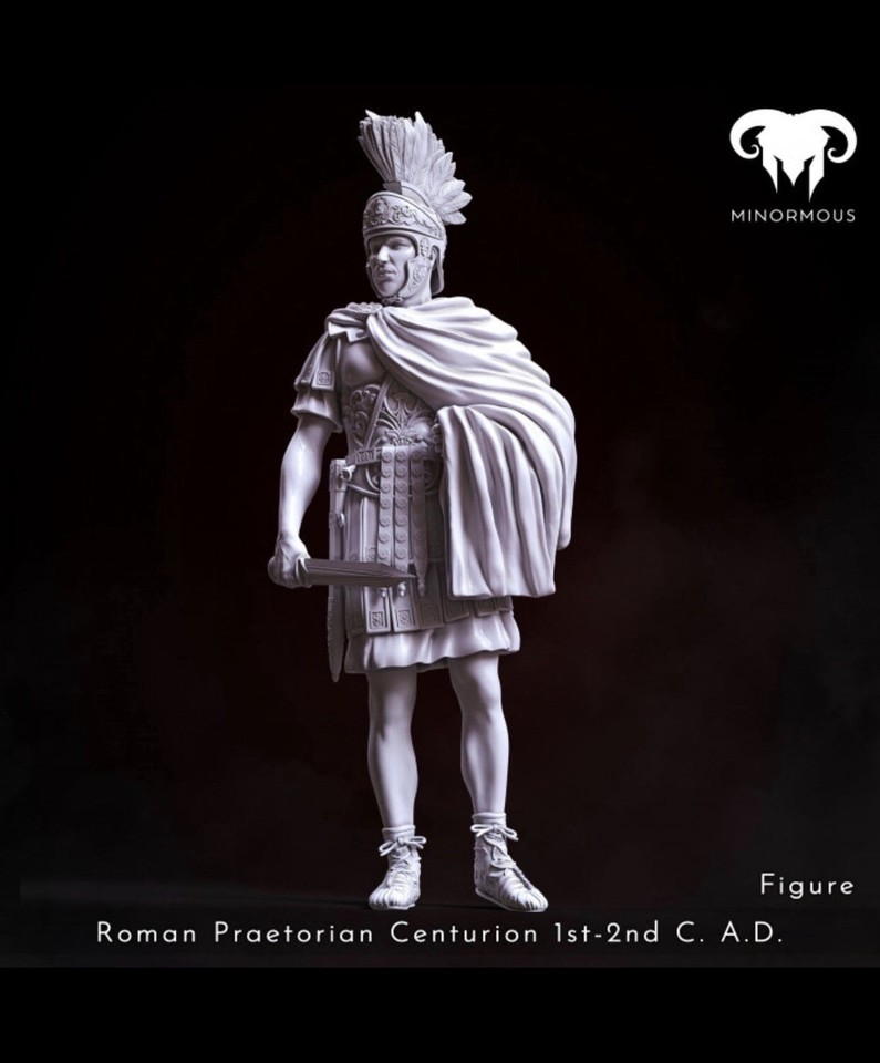 Roman Praetorian Centurion Casual Pose Figure, Resin 3D Printed by ...