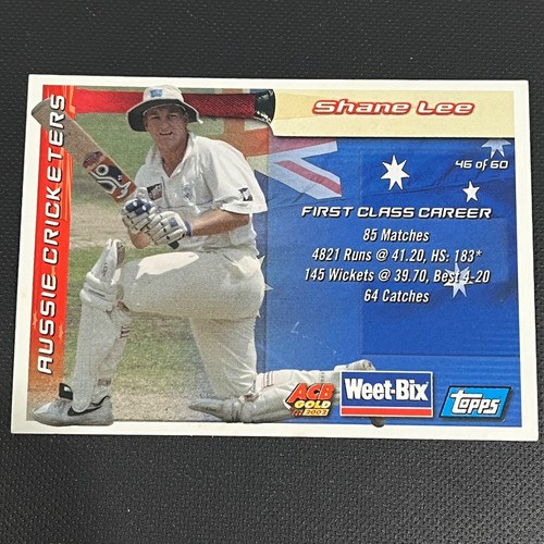 Cricket Collectable Weet-bix Hall of Fame Series Shane Lee Keith Miller ...