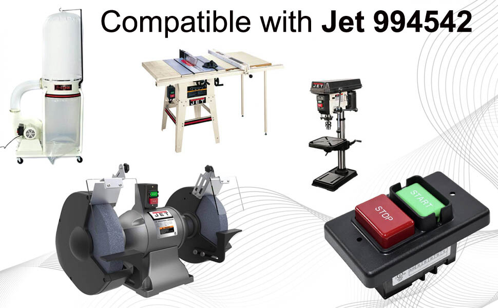 On/Off Switch for Jet JWBS-14DXPRO Band Saw JWTS-10JF Table Saw JDP-12 ...