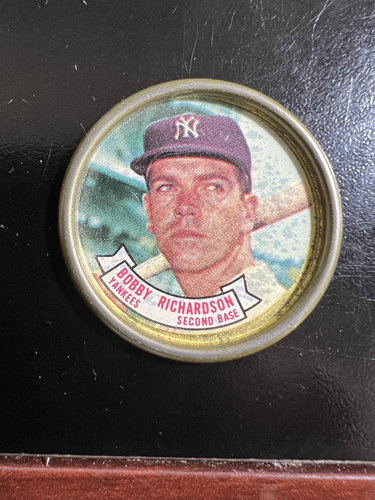 1964 Topps Baseball Coin Pin #72 Bobby Richardson New York Yankees GOOD ...