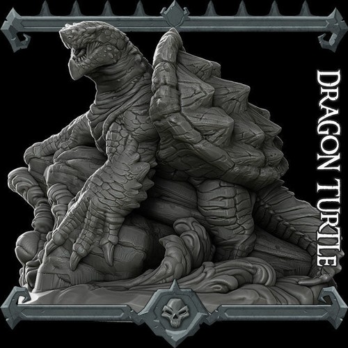 DRAGON TURTLE - Miniature | Dungeons and dragons | Cthulhu | Pathfinder ...
