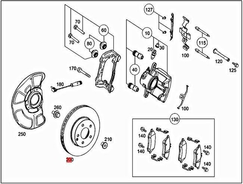 Genuine MERCEDES Slc Slk R172 S212 W172 Brake disk vented Front ...