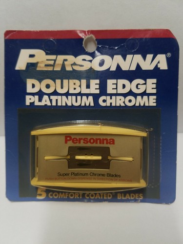 Vintage Personna Double Edge Platinum Chrome 5 Blades for Razors | eBay
