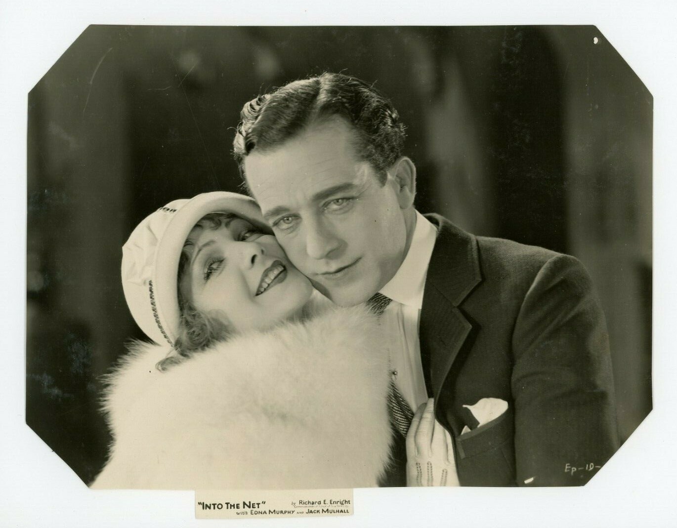 Vintage 8x10 Clipped Photo Edna Murray Jack Mulhall in " Into The Net ...