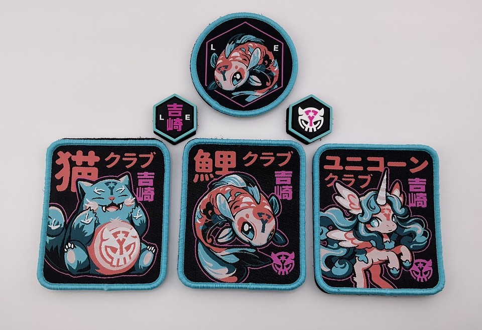 Castle Grayscale CxG Yoshizaki Designs Koi Club Japanese Woven Cat EDC ...