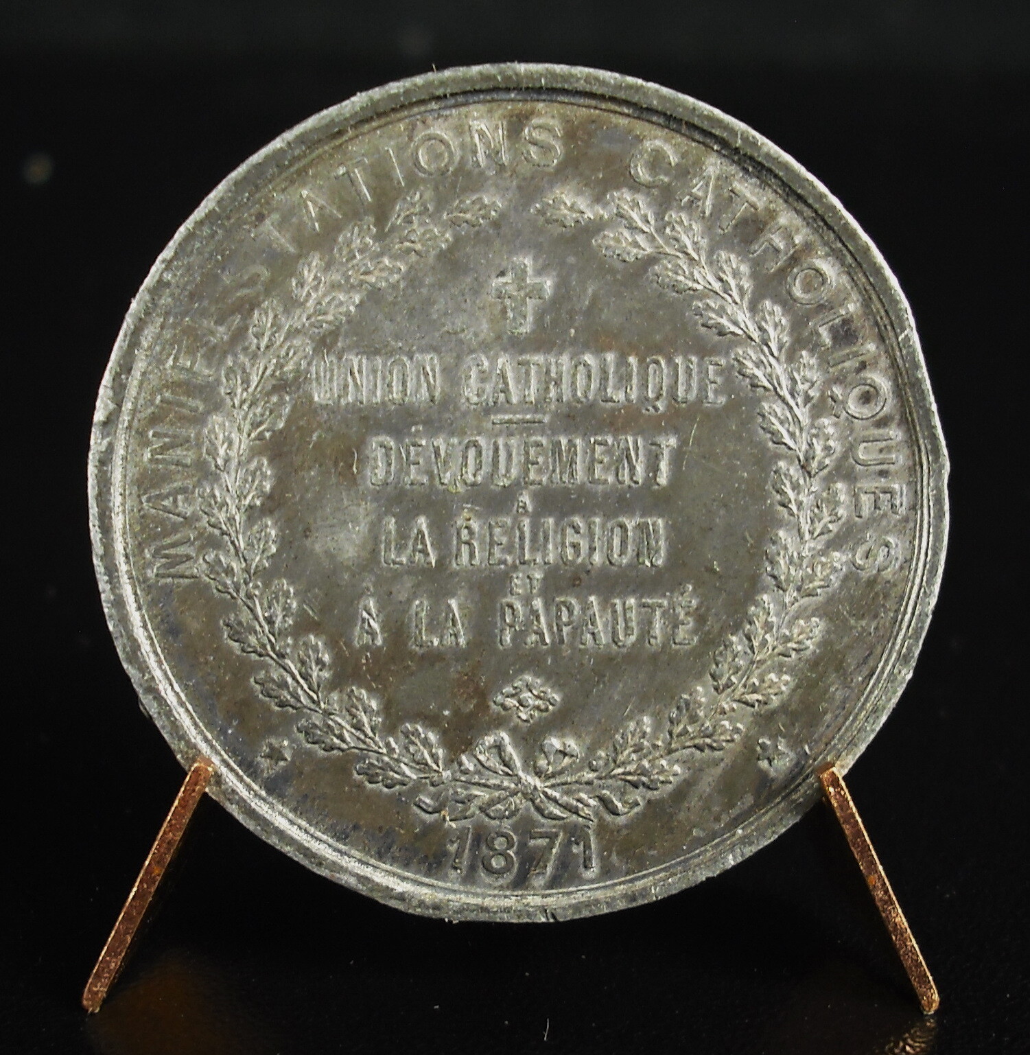 Medal Pope Dad Pope Pie Ix Union Catholic With Papacy 1871 | eBay