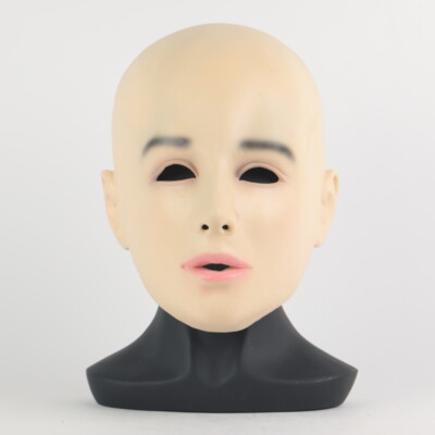 Cosplay Women Masquerade Bald Mask Female Disguise Human Face Halloween ...