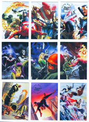 1998 Marvel Alex Ross Salutes The Silver Age Chase Card Set (9) Foil ...