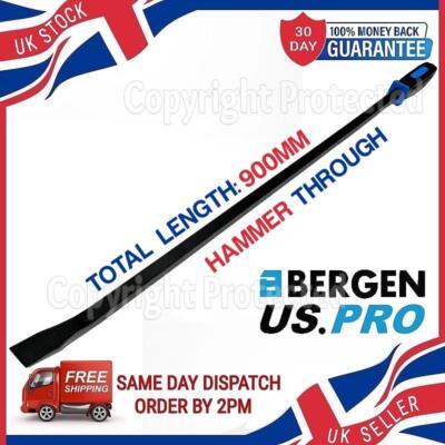 LONG 36" CROWBAR CROW PULLING PRY BAR 900MM METAL HEAVY DUTY 50CRV4 ...