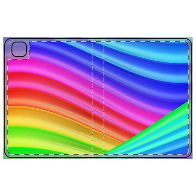Colorful Tablet Folio Case, Tech Gift, Rainbow Case, Unique Tablet ...