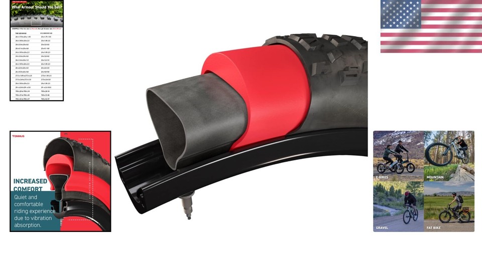 No Flat Bike Tire Liner - Foam Insert for Ultimate Puncture Protection ...