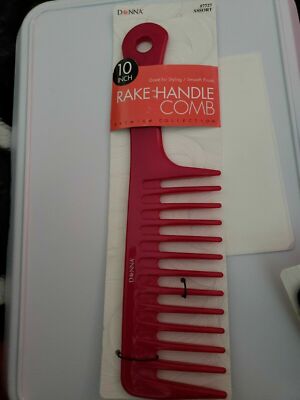 Donna Rake Handle Comb 10” Pink | eBay