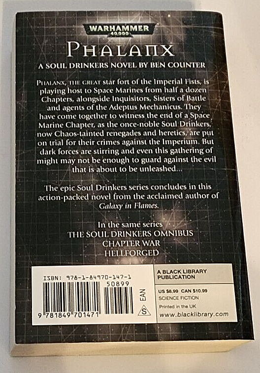 WARHAMMER 40,000 PHALANX NOVEL PAPERBACK BOOK - Ben Counter | eBay