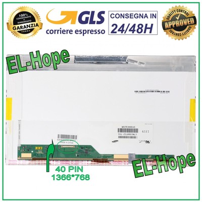DISPLAY LTN156AT02-B04 LCD NOTEBOOK 15.6" 40 PIN SLIM 1366*768 SCHERMO ...