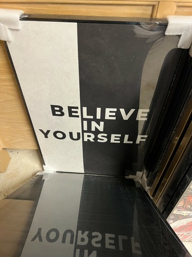 36 x 24 in Success Motivational Wall Art Office Decor BELIEVE IN ...