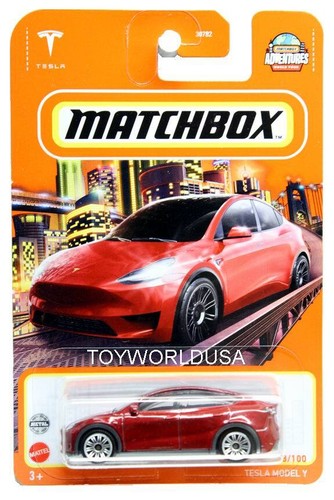 2022 Matchbox #18 Tesla Model Y Rosso | eBay