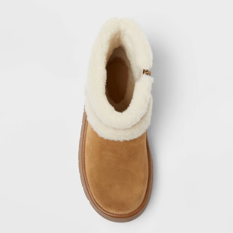 Women’s Luma Boots with Memory Foam Insole - Universal Thread Cognac 11 ...