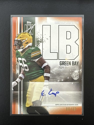 2024 Edgerrin Cooper Topps Signature Class Variation Rookie Orange /50 ...