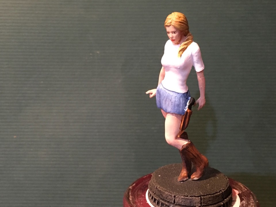 1/24 1/25 or G Scale Resin Model Kit, Sexy action Figure Cow Girl ...