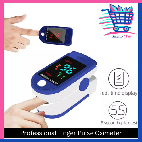 Professional Finger Pulse Oximeter Blood Oxygen Saturation & Heart Rate ...