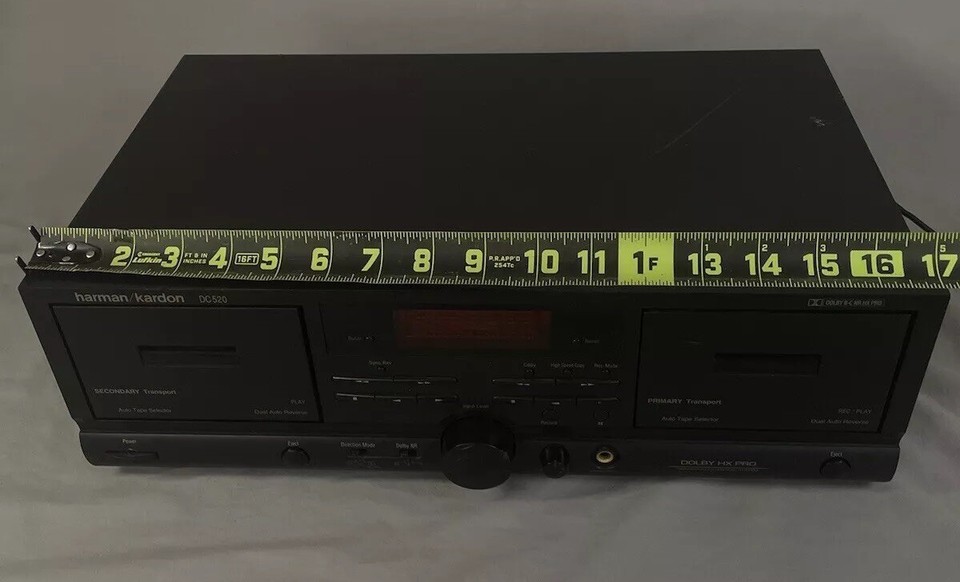 Harman Kardon DC520 Dual Cassette Deck Tape Player With Auto Reverse ...