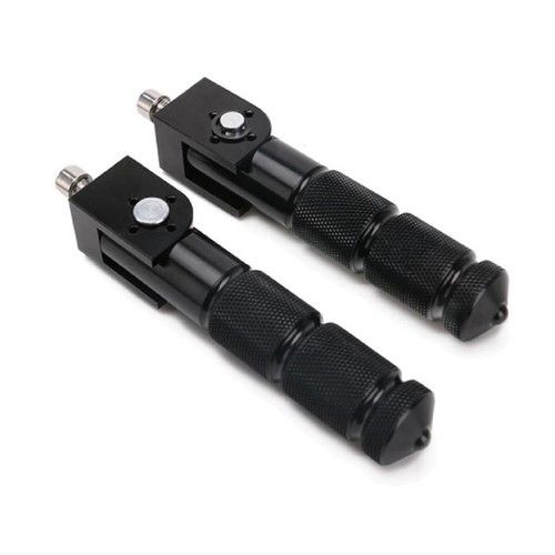 Motorcycle Folding Footpegs Foot Pegs Set Rear Tripod Footrests Pedals ...