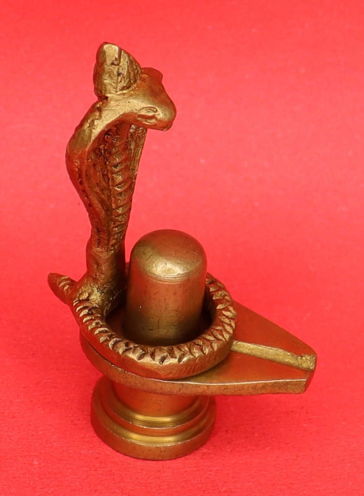 Brass Shivling with Snake Lord Shiva Ling Lingam Showpiece Figure ...
